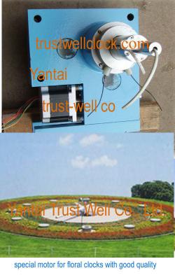 China Floral Clock Movement for Garden Clocks 3.5m to 50m Diameter Stepper Motor for sale