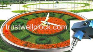 China 6m Diameter Floral Clock Movement for Flower Garden Clocks Stepper Motor Drive for sale