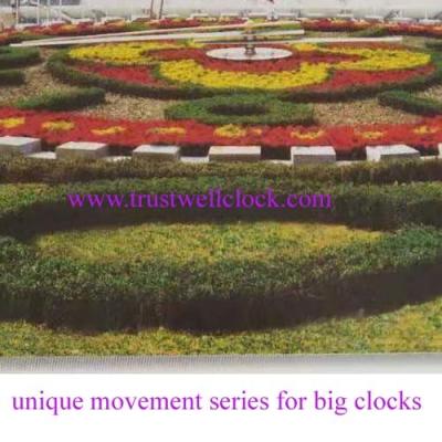 China Floral Clock Movement 3m to 20m Diameter Stepper Motor Iron Copper Drive Gears for sale
