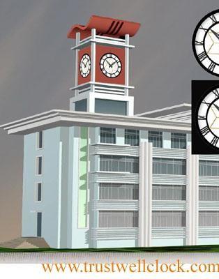 China Tower Clock Movement Mechanism for 0.6-10m Diameter Clocks Stepper Motor Drive for sale