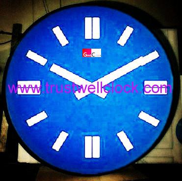 China Tower Outdoor Clock Movement with Illuminated Hands and Markers 0.6m-10m Stepper Motor for sale