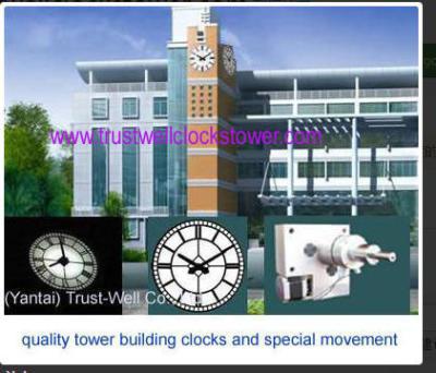 China Industrial Tower Clock Movement 0.6-10m Diameter Stepper Motor High Torque Weatherproof for sale