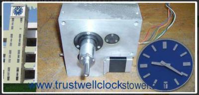 China Tower Clock Movement Mechanism 3.5m 5m Diameter Stepper Motor High Torque for sale