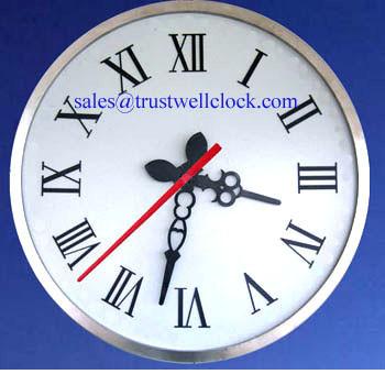 China Electric Analog Slave Clock 2 or 3 Hands 1m to 2m Diameter Indoor Outdoor for sale