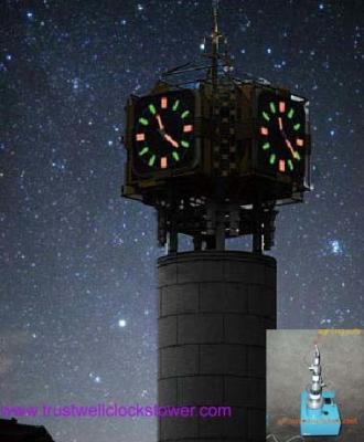 China 4-Side Tower Building Clock with GPS Synchronization Hour Strike Chime 0.6m-10m for sale