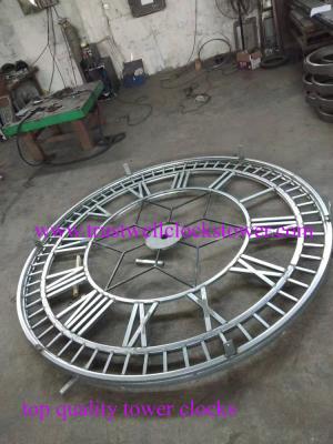 China Four-Sided Outdoor Building Clock 39 inch 59 inch 6 Feet Diameter Stepper Motor for sale