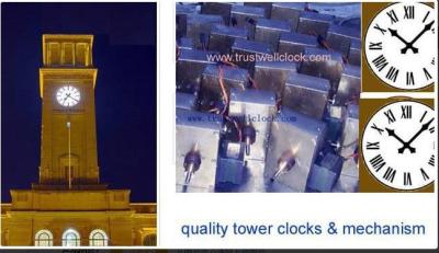 China Industrial Outdoor Clock Movement Stepper Motor High Torque 0.6m-50m Tower Floral Clock for sale