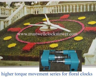 China Floral Clock Movement for Garden Clocks 3.5m-50m Stepper Motor High Torque for sale