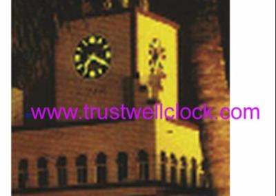 China Tower Building Clocks Outdoor Illuminated Clocks 0.6m to 10m Stepper Motor for sale