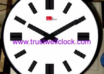 China Large Analog Wall Clock 1m Diameter Round Square Shape 50cm 60cm 80cm Outdoor Tower Clock Movement for sale
