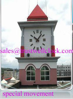 China Tower Clock Movement Mechanism 120cm 160cm 180cm Diameter Stepper Motor High Torque for sale