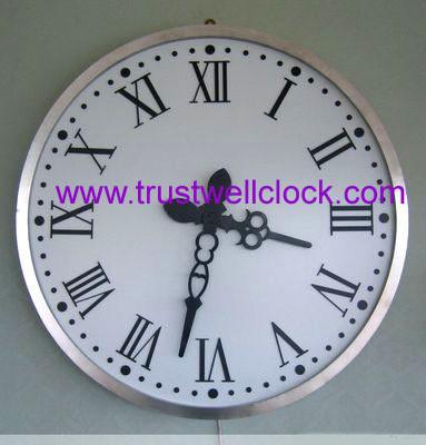 China Weatherproof Analog Slave Clocks 0.6m to 10m Diameter Stepper Motor Driven for Tower Building and Street Clocks for sale
