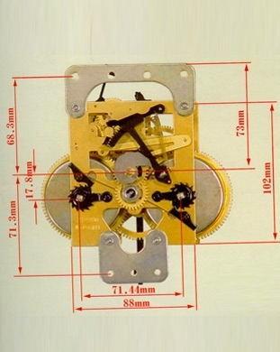 China China Chefoo 31 Day Key Wind Movement for Grandfather Floor Wall Clocks 0.6m-10m for sale