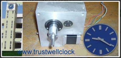 China Weatherproof Tower Clock Movement Maintenance Free 0.6m to 50m Stepper Motor Drive for sale