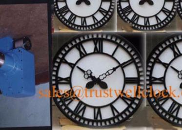 China Outdoor Building Clock Movement 8m-10m Diameter Brass Gears Stepper Motor for sale