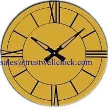China Analog Wall Clocks 40cm 50cm 60cm Diameter Metal Steel Industrial Clock for sale