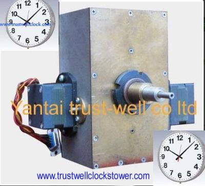 China Outdoor Clock Movement Motor High Torque Brass Gears 8m 10m Diameter Support Second Hands for sale