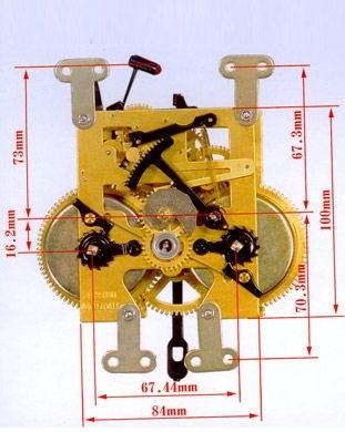 China China 31 Day Key Wind Movement for Grandfather Clocks 0.6m-10m Torque for sale