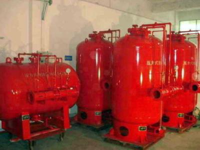 China Fire Fighting Foam Bladder Tank Water Foam Equipment in Red for Proportion 6% or 3% for sale