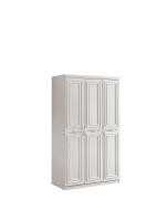 China ISO9001 Built In Wall 3 Door Wardrobe With Drawers Thickened Length 1800mm for sale