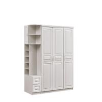 China Moistureproof ODM Built In Bedroom Cabinet , Length 150cm White Armoire With Shelves for sale