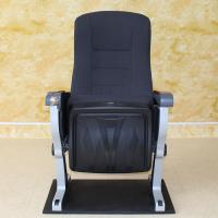 China Black High Density Theatre Cinema Hall Chairs Adjustable Moistureproof Antistatic for sale