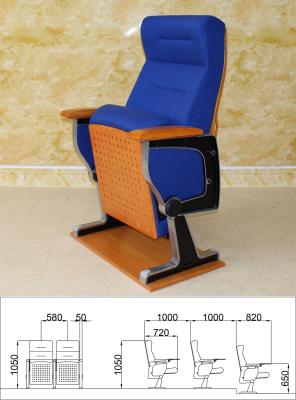 China Anti Electrostatic Movie Theater Seat , Removable Folding Auditorium Chairs for sale