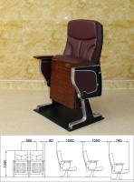 China Crimson Wood Cinema Hall Chairs for sale
