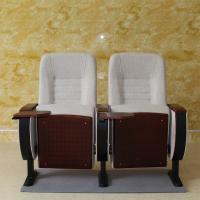 China Collapsible 2 Seater Cinema Hall Chairs Anti Electrostatic Medium Hardness for sale