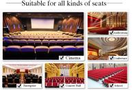 China Collapsible 2 Seater Cinema Hall Chairs Anti Electrostatic Medium Hardness for sale