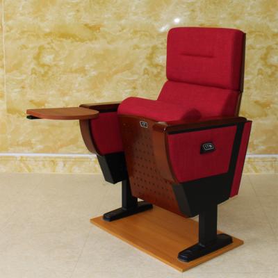 China Folding Theatre Cinema Hall Chairs With 500mm Backrest Sponge Anti Electrostatic for sale