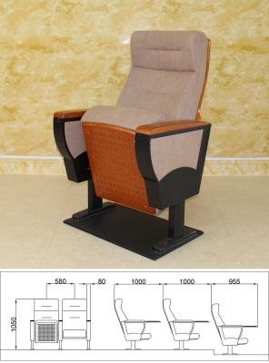 China Anti Rusting Folding Movie Theater Seats Chairs Practical Detachable Skin Friendly for sale