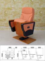 China Multipurpose Red Theater Folding Cinema Seats Anti Rusting Medium Hardness for sale