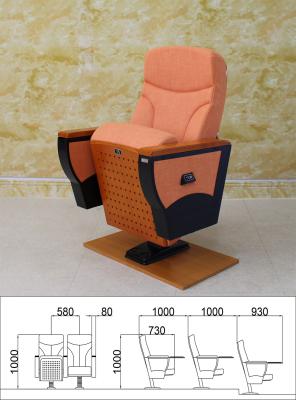 China Multipurpose Red Theater Folding Cinema Seats Anti Rusting Medium Hardness for sale