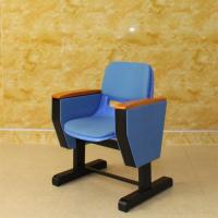 China Flameproof Folding Cinema Seats With Double Steel Legs Movie Theater Antistatic for sale