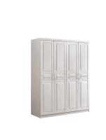 China Sturdy Small White Wooden Wardrobe With Drawers Height 3m ISO9001 Durable for sale