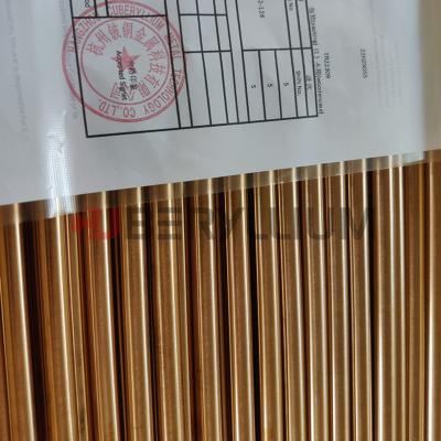 China ASTM C17300 Bright BeCu Beryllium Copper Bar For Electrical Switch for sale