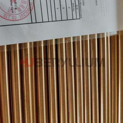 China CuBe2 CW101C C17200 Round Bar Dia. 10mm 12mm 16mm 30mm With 3m Length for sale