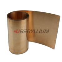 China CuBe2 ASTM B194 Beryllium Copper Strips 0.12mm X 250mm Hard State for sale