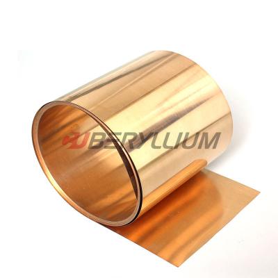 China Astm B196 A TB00 Annealed CuBe2 Copper Strips For Bearings High Strength Conductivity for sale