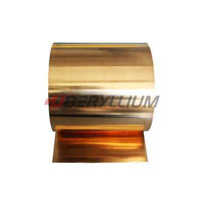 China BrBNT1.9 Qbe1.9 Beryllium Copper Strips 0.5mmx200mm For Spring Connectors for sale