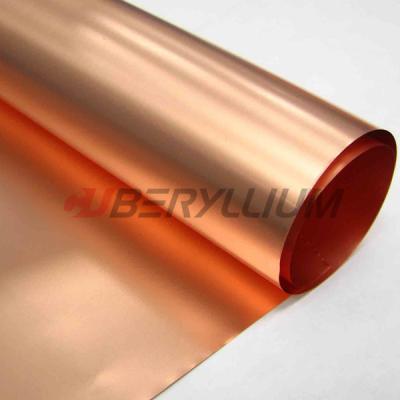 China Qbe2 Becu Beryllium Copper Strip 0.8mmx250mm Bright Surface High Strength Good Quality for sale