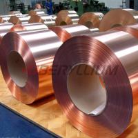China Qbe2 Beryllium Copper Strip 0.1mmx250mm Hard State Bright Surface for sale