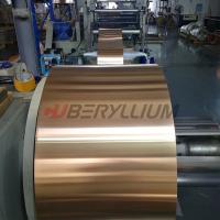 China Alloy 174 ASTM B768 Beryllium Bronze Strips With State HT TH04 For Fuse Clips for sale