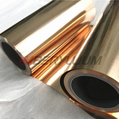 China Qbe2 Beryllium Copper Strip Spring Tape 0.4mmx250mm Annealing for sale