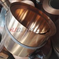 China ASTM C17410 Beryllium Copper Foil Tape 0.08mm For Spring Contacts for sale