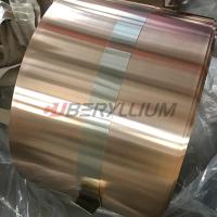 China Qbe1.9 Ti  Beryllium Titanium Alloy Tape 0.1mmx200mm Hard State For Current-Carrying Springs for sale
