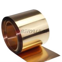 China 0.05mm Thickness Beryllium Bronze Alloy Strip QBe2 For Spring Connectors for sale