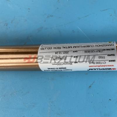 China ISO CW102 Beryllium Copper Rods Bright Mill For Refrigeration Equipment for sale