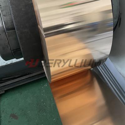 China Copper Beryllium Strip UNS C17200 CuBe2 0.28mm X 100mm State XHM for sale